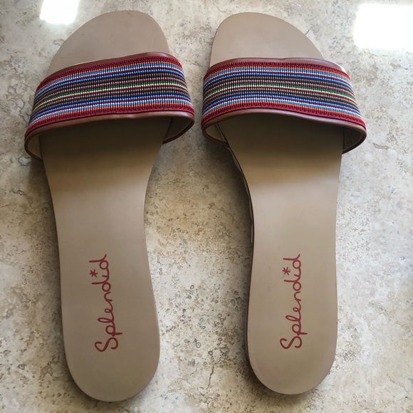 Splendid | Shoes | Splendid Multi Color Slides | Poshmark